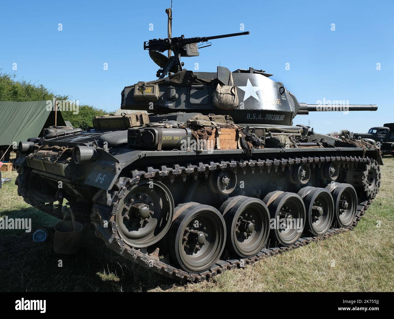 0The Yorkshire Wartime Experience show. Leeds, UK, August 2022. Military Re-enactment with ...