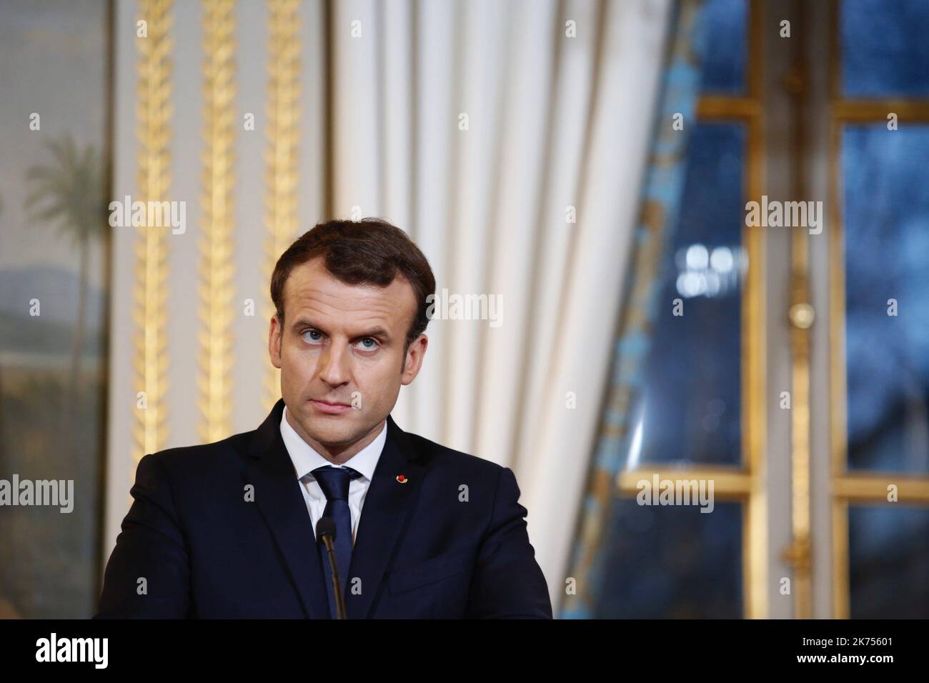 French President Emmanuel Macron Receives King Abdullah II Of Jordan ...