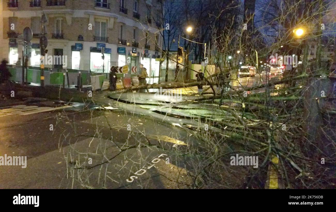 The effects of Storm Eleanor are visible after winds of up to 147km/h ...