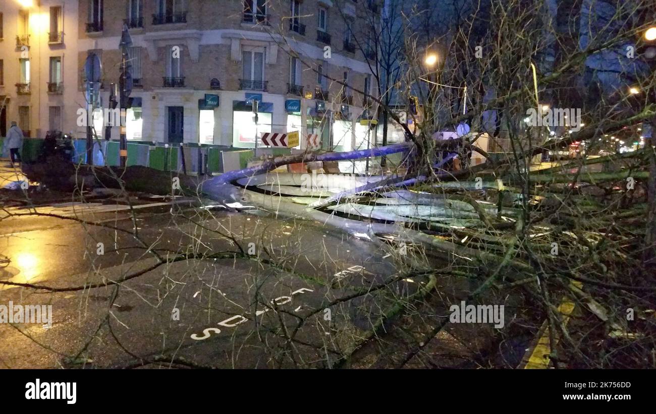 The effects of Storm Eleanor are visible after winds of up to 147km/h ...