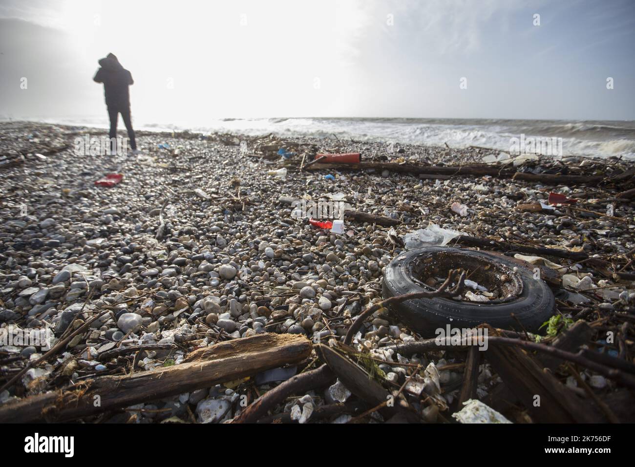 The effects of Storm Eleanor are visible after winds of up to 147km/h ...
