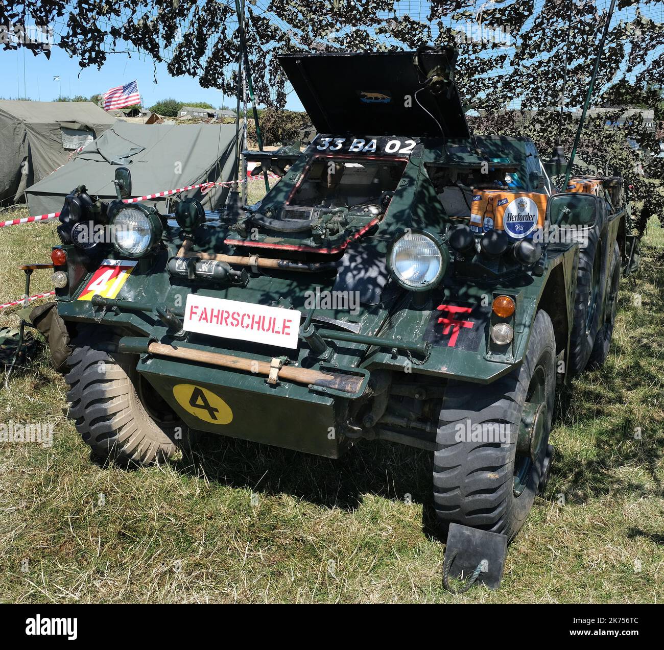 0The Yorkshire Wartime Experience show. Leeds, UK, August 2022. Military Re-enactment with ...