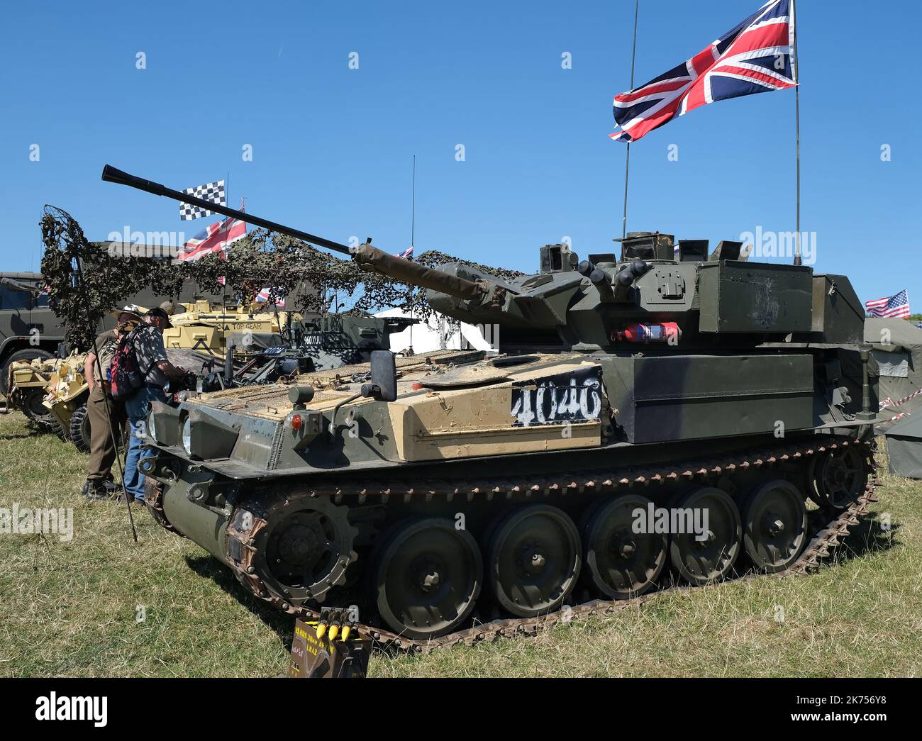 0The Yorkshire Wartime Experience show. Leeds, UK, August 2022. Military Re-enactment with ...