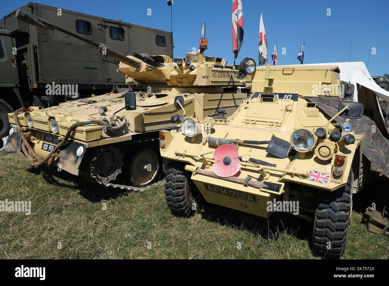 0The Yorkshire Wartime Experience show. Leeds, UK, August 2022. Military Re-enactment with ...