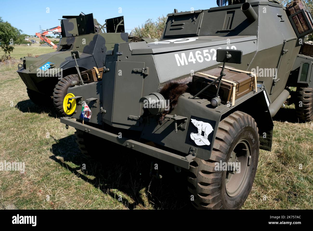 0The Yorkshire Wartime Experience show. Leeds, UK, August 2022. Military Re-enactment with ...