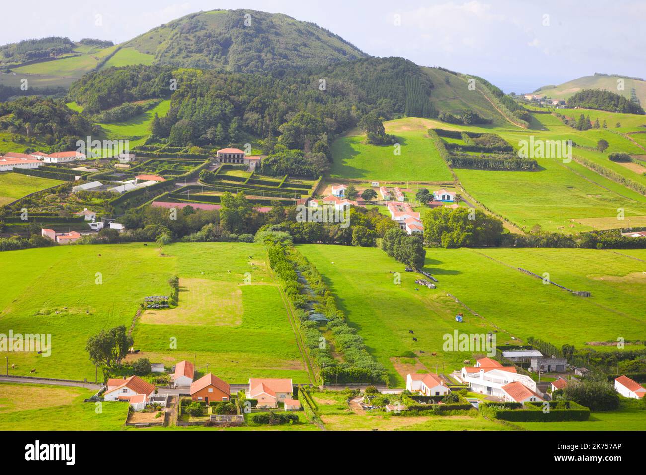 Portugal, Azores, Faial Island, scenery, village Stock Photo - Alamy