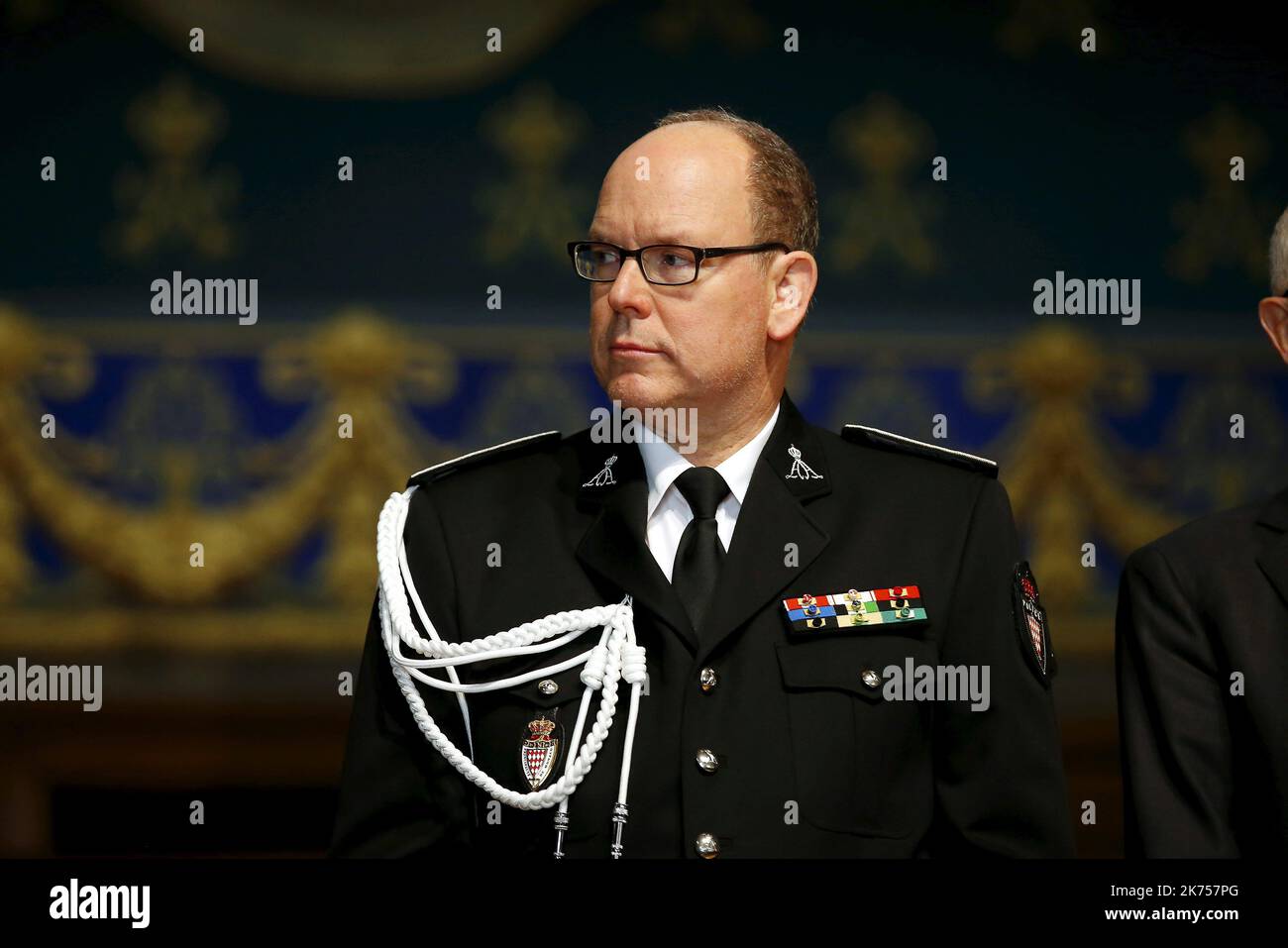 Monaco, jan 16th 2018 new year's wishes ceremony of security forces of ...