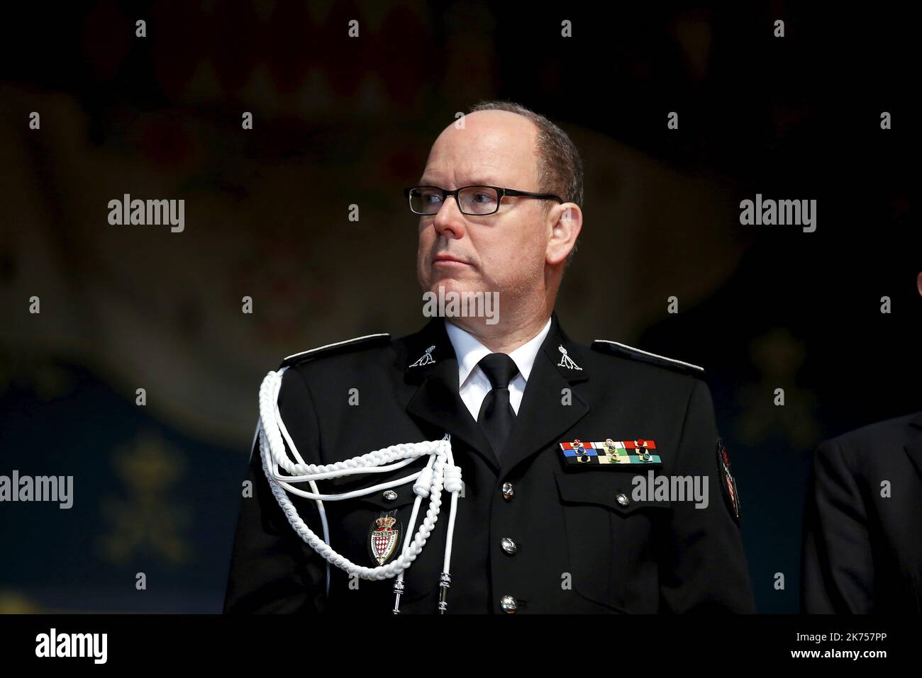 Monaco, jan 16th 2018 new year's wishes ceremony of security forces of ...