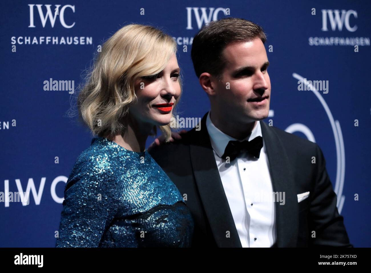 CATE BLANCHETT and CHRISTOPH GRAINGER-HERR the IWC booth during the ...