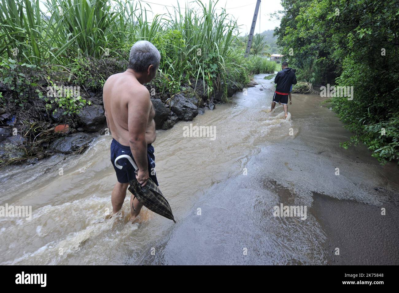 The aftermath of Tropical Cyclone Berguitta after high speed winds and ...