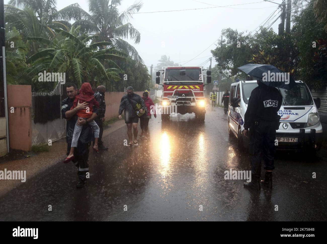 The aftermath of Tropical Cyclone Berguitta after high speed winds and ...