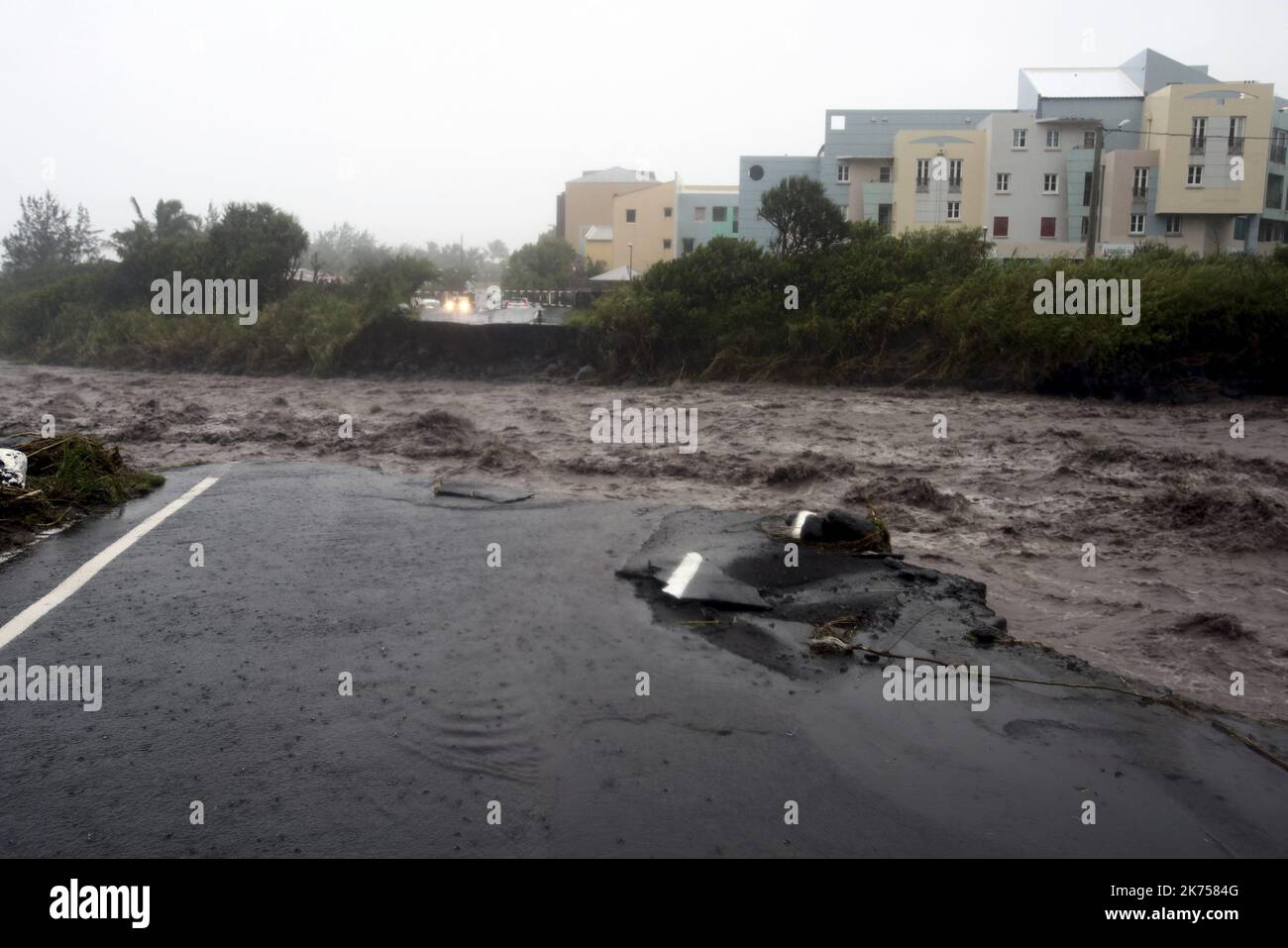 The aftermath of Tropical Cyclone Berguitta after high speed winds and ...