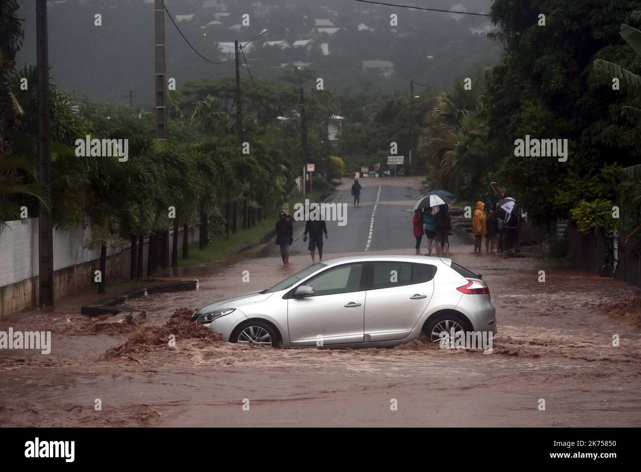 The aftermath of Tropical Cyclone Berguitta after high speed winds and ...