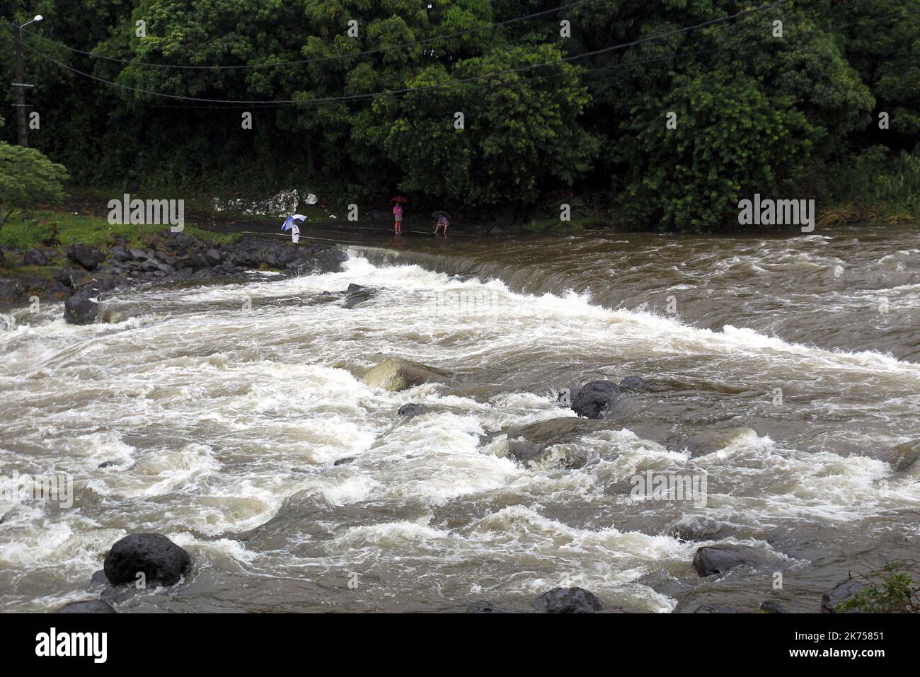 The aftermath of Tropical Cyclone Berguitta after high speed winds and ...