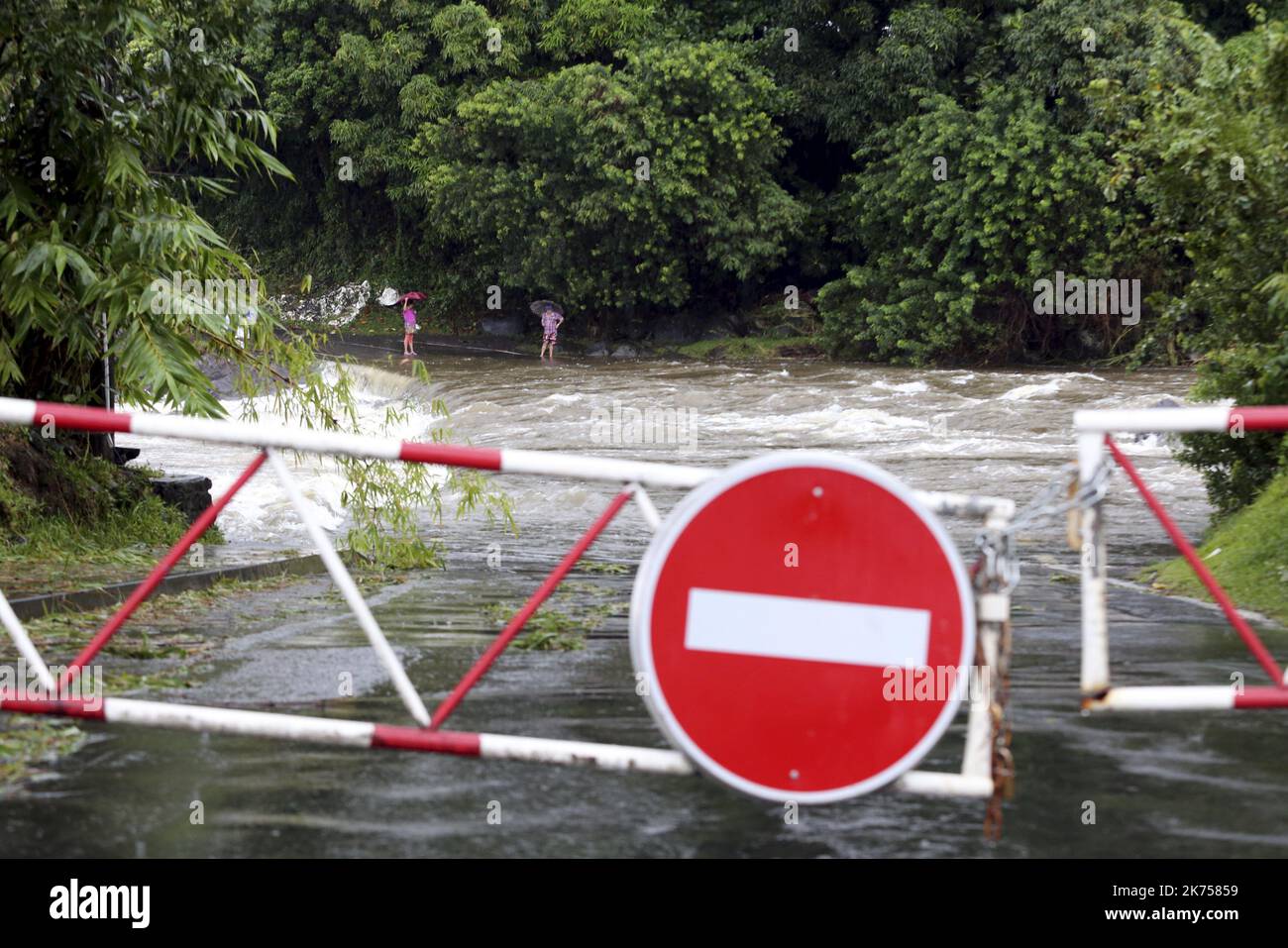 The aftermath of Tropical Cyclone Berguitta after high speed winds and ...