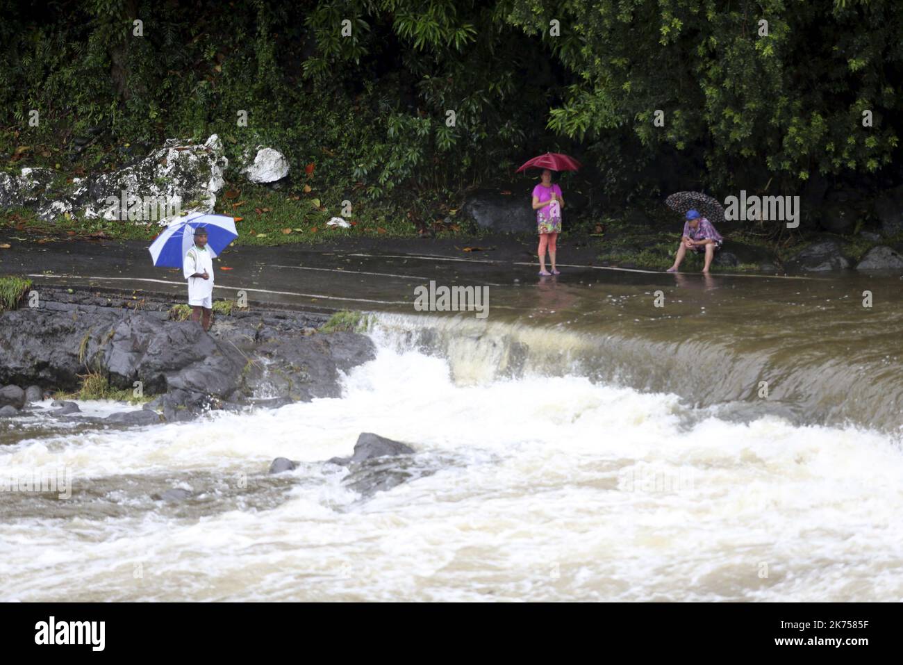 The aftermath of Tropical Cyclone Berguitta after high speed winds and ...