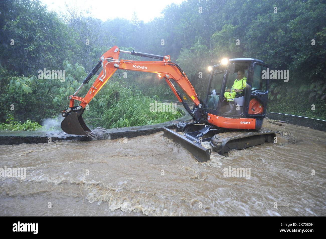 The aftermath of Tropical Cyclone Berguitta after high speed winds and ...