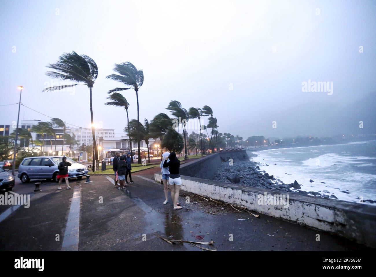 The aftermath of Tropical Cyclone Berguitta after high speed winds and ...