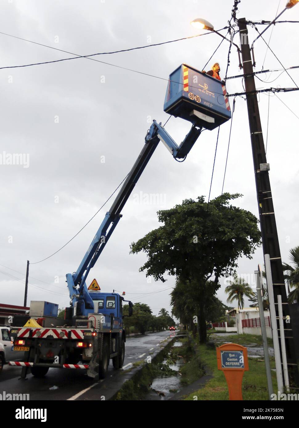The aftermath of Tropical Cyclone Berguitta after high speed winds and ...