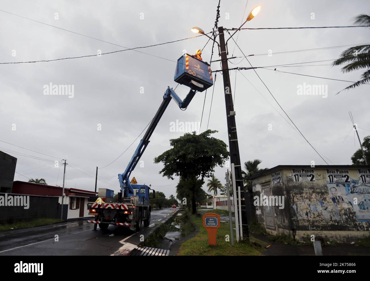 The aftermath of Tropical Cyclone Berguitta after high speed winds and ...
