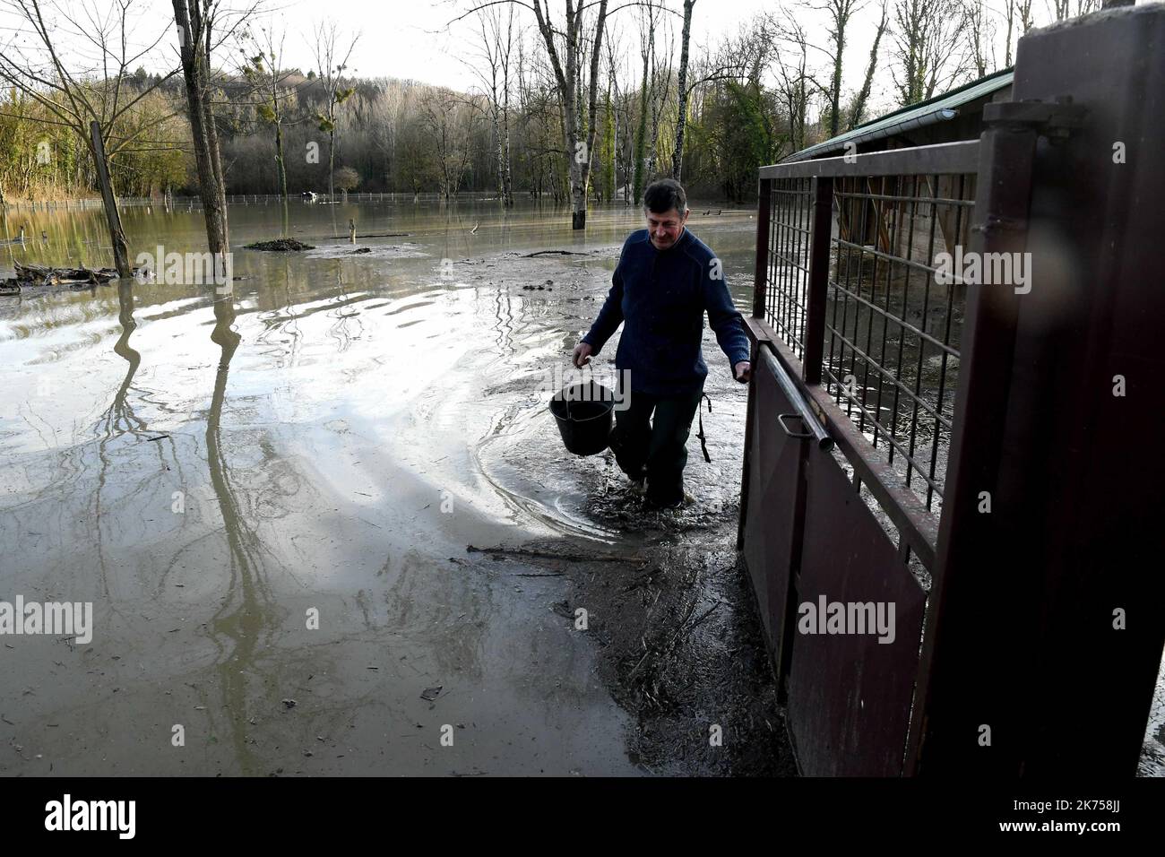 Floods in Jura, France Stock Photo - Alamy