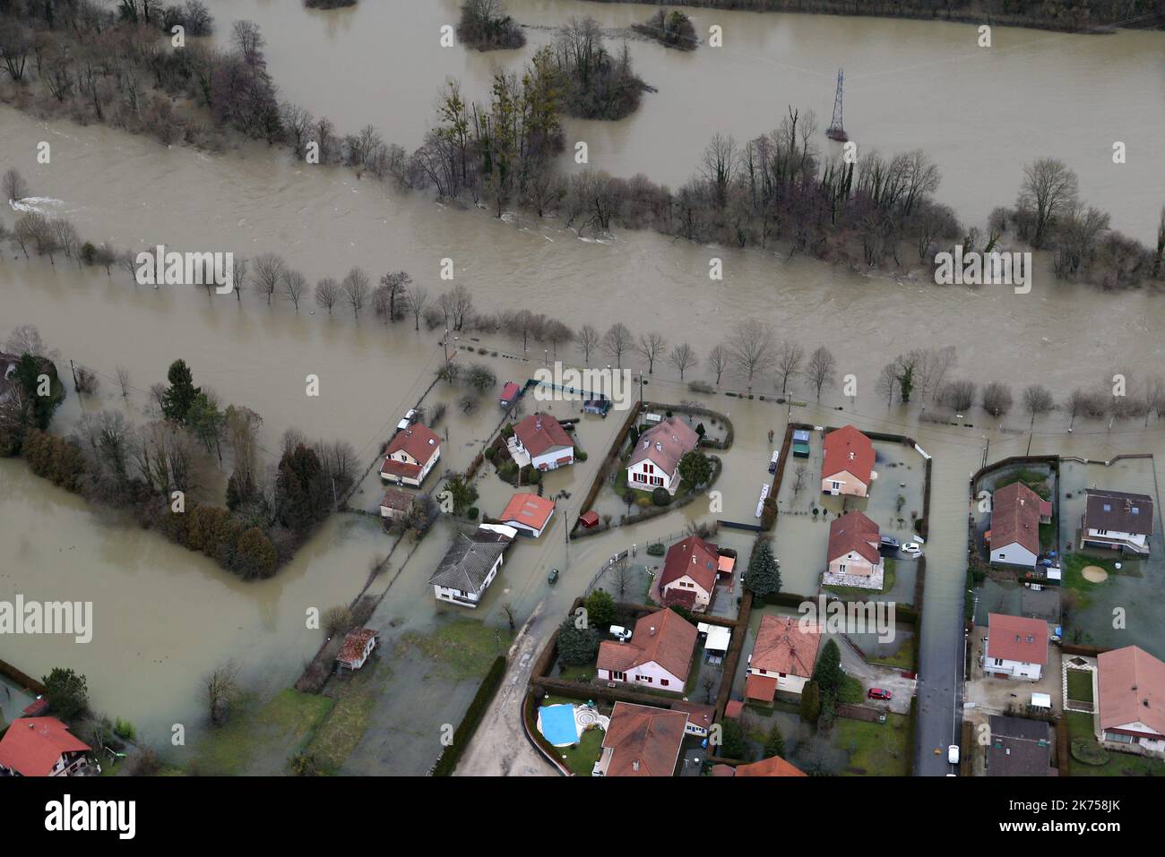 Flooding in Montbeliard, France Stock Photo - Alamy