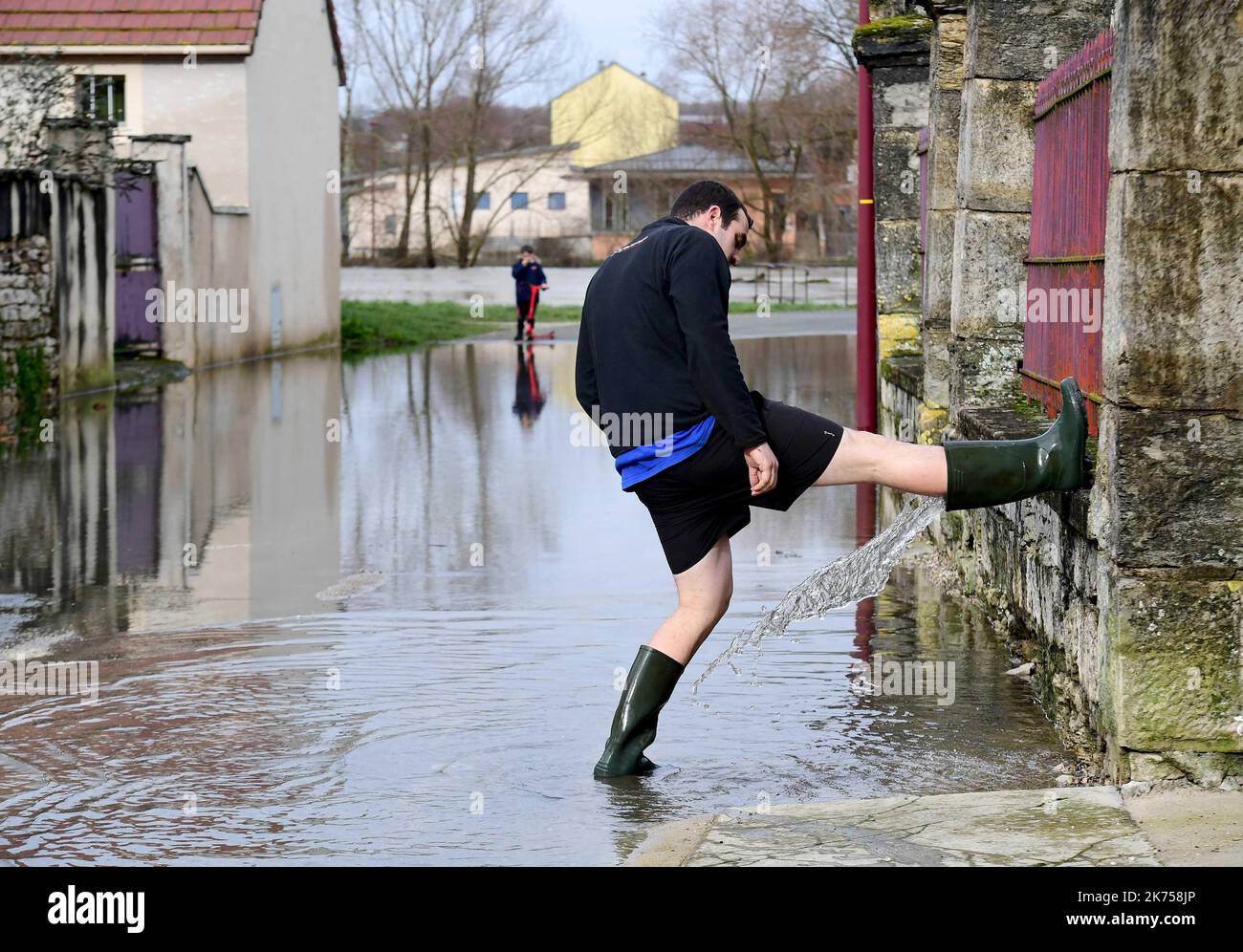 Floods in Jura, France Stock Photo - Alamy