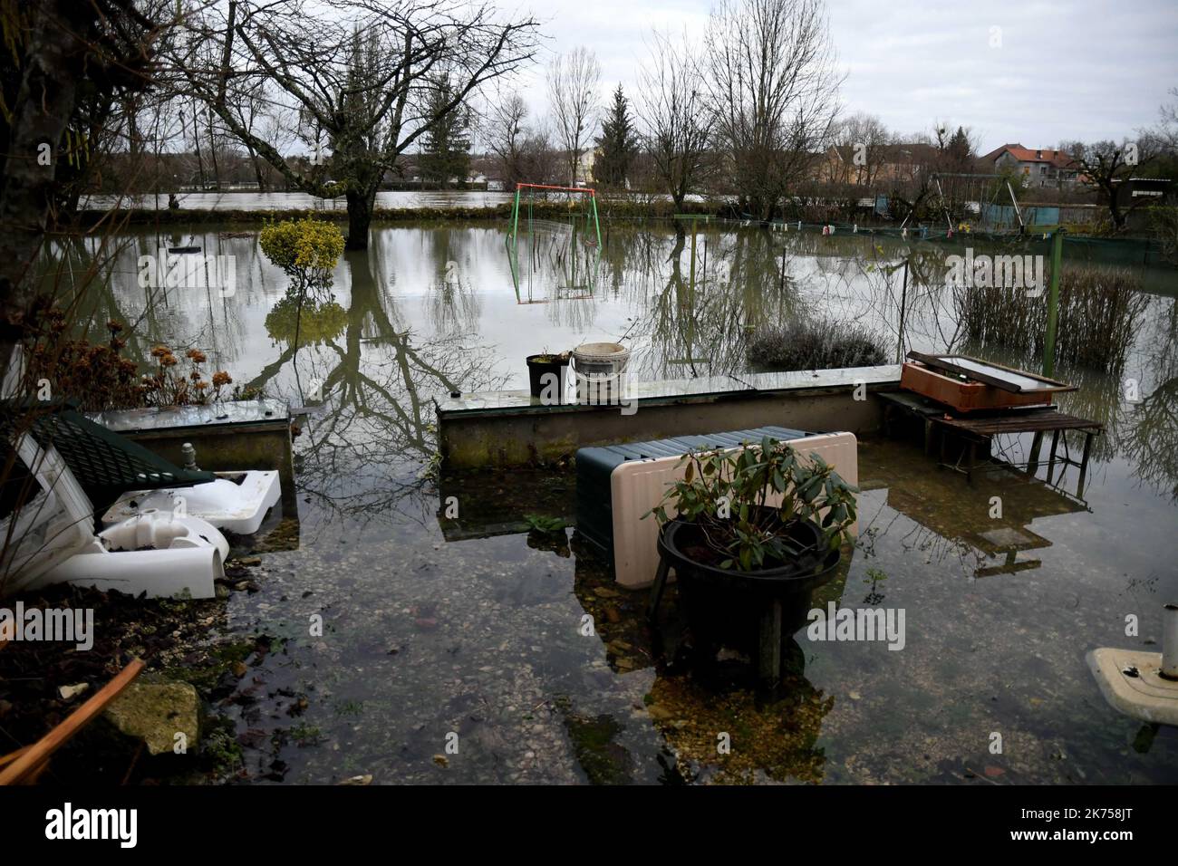 Floods in Jura, France Stock Photo - Alamy