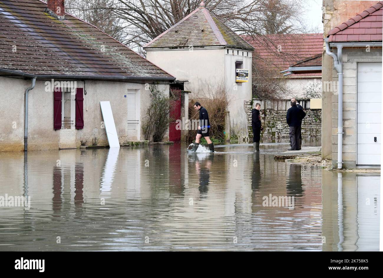 Floods in Jura, France Stock Photo - Alamy