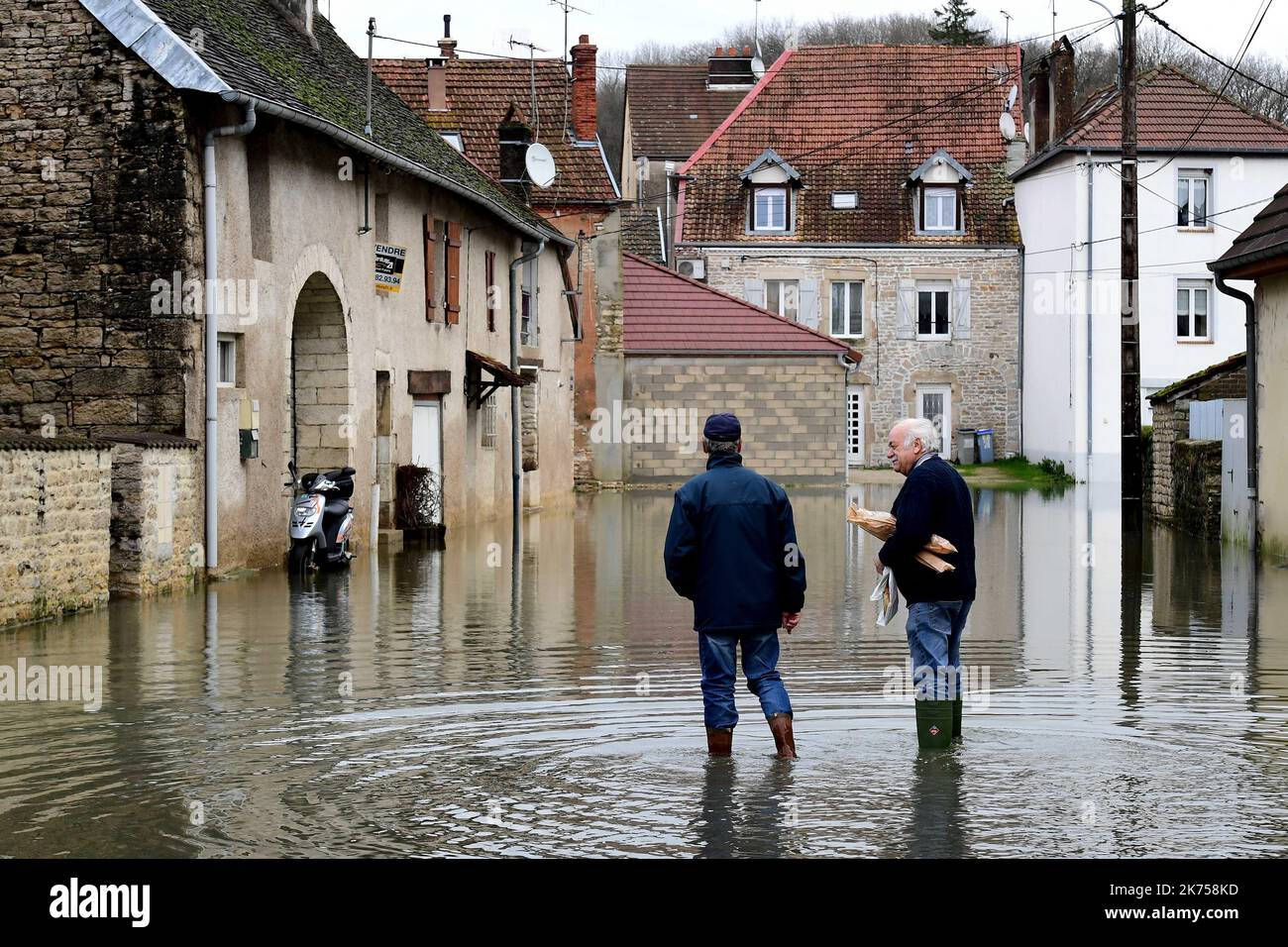 Floods in Jura, France Stock Photo - Alamy