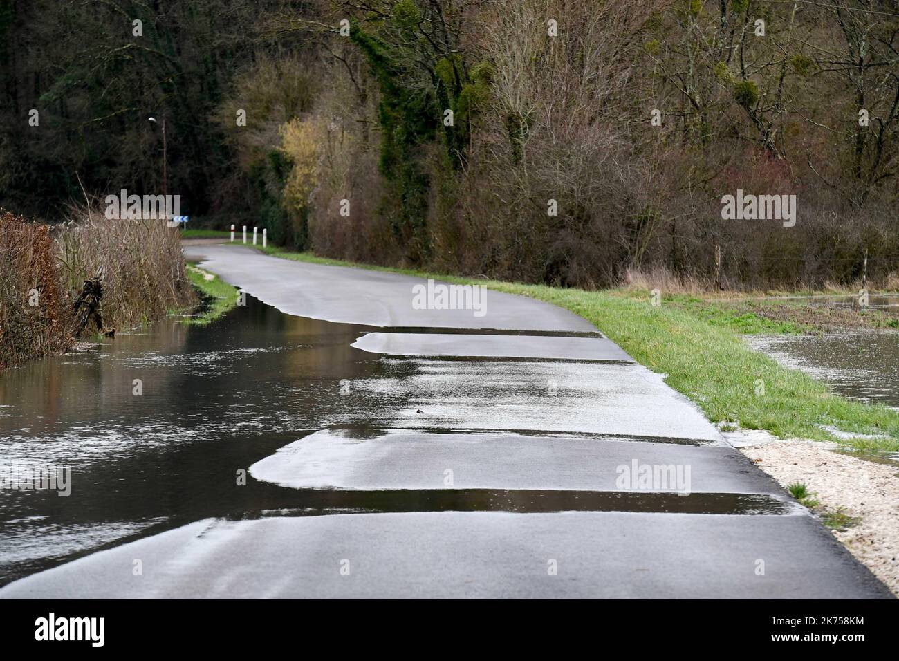Floods in Jura, France Stock Photo - Alamy