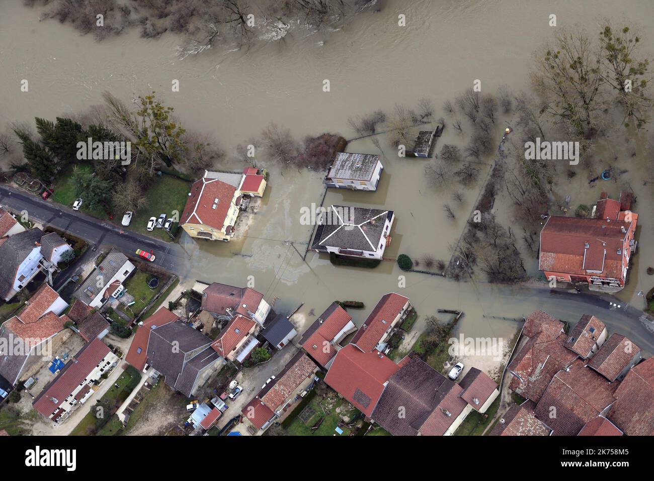 Flooding in Montbeliard, France Stock Photo - Alamy