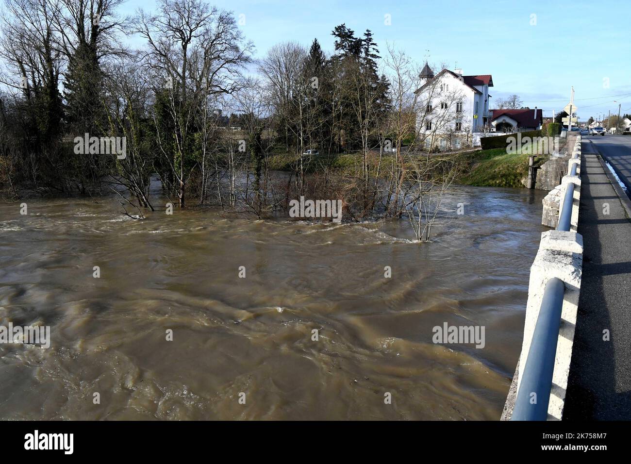 Floods in Jura, France Stock Photo - Alamy