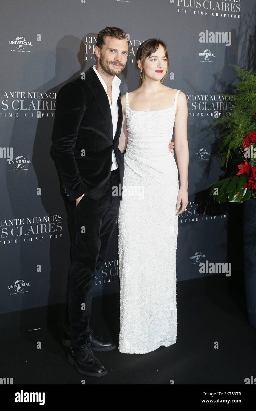 Jamie Dornan and Dakota Johnson attend the 'Fifty Shades Freed - 50 ...