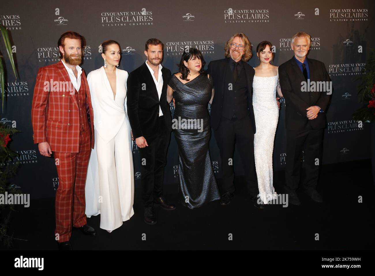 Eric Johnson, Rita Ora, Jamie Dornan, E.L. James, a guest, Dakota ...