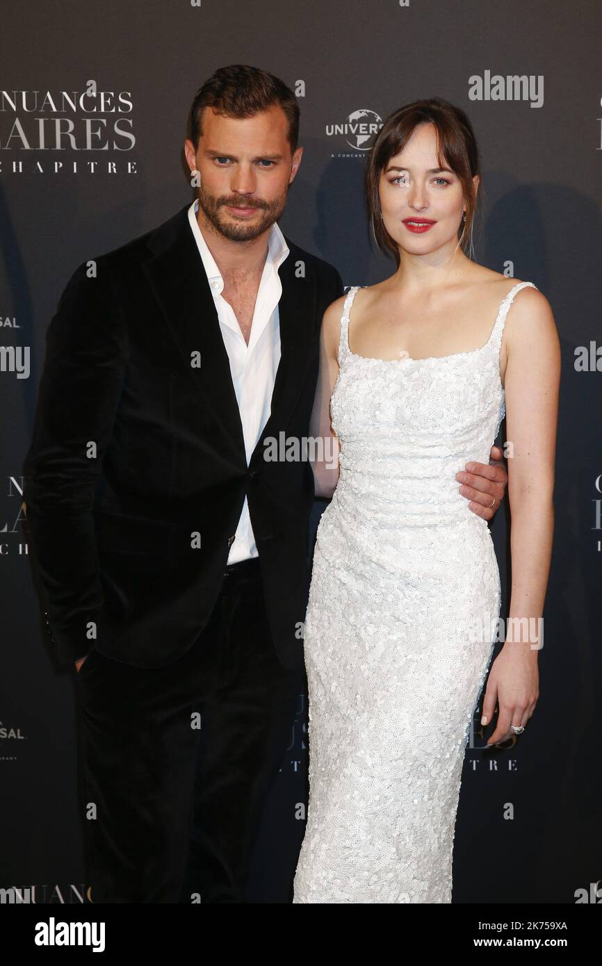 Jamie Dornan and Dakota Johnson attend the 'Fifty Shades Freed - 50 ...