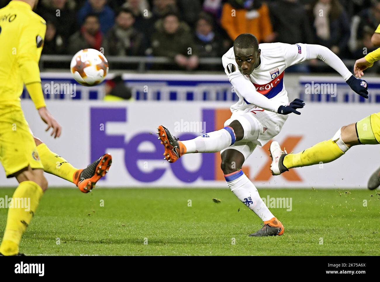 FERLAN MENDY during the UEFA Europa League Round of 32 game between ...
