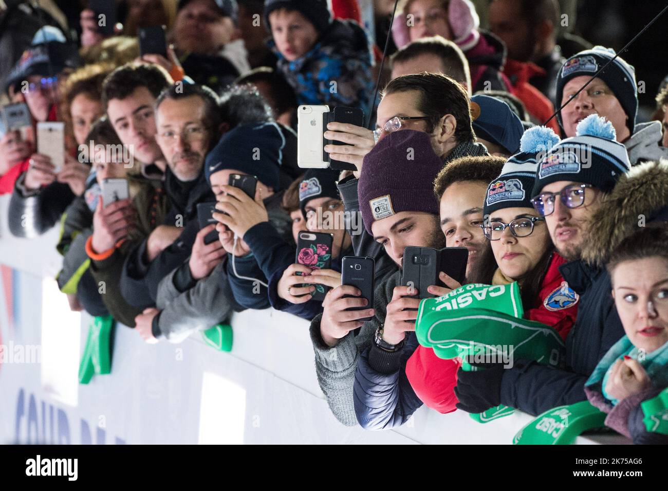 Ice skaters compete in the final of the Redbull Crashed Ice, the Ice ...
