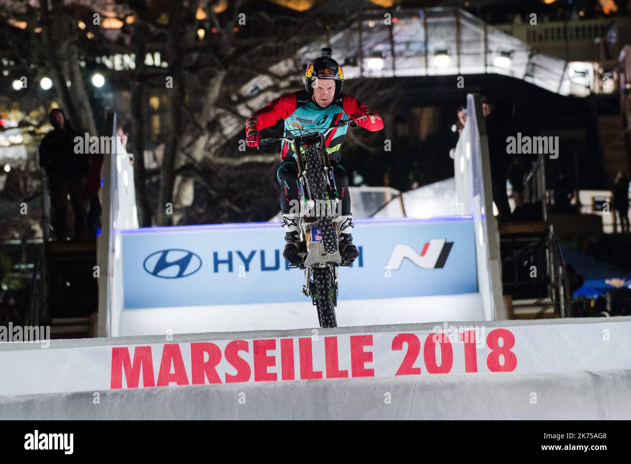 Ice skaters compete in the final of the Redbull Crashed Ice, the Ice ...