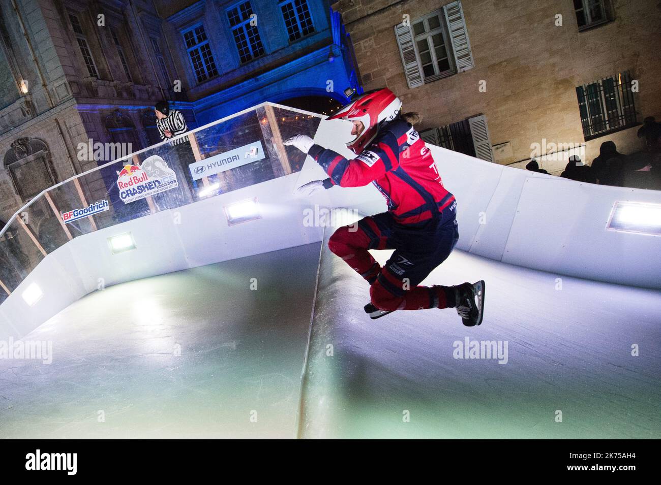 Ice skaters compete in the final of the Redbull Crashed Ice, the Ice ...