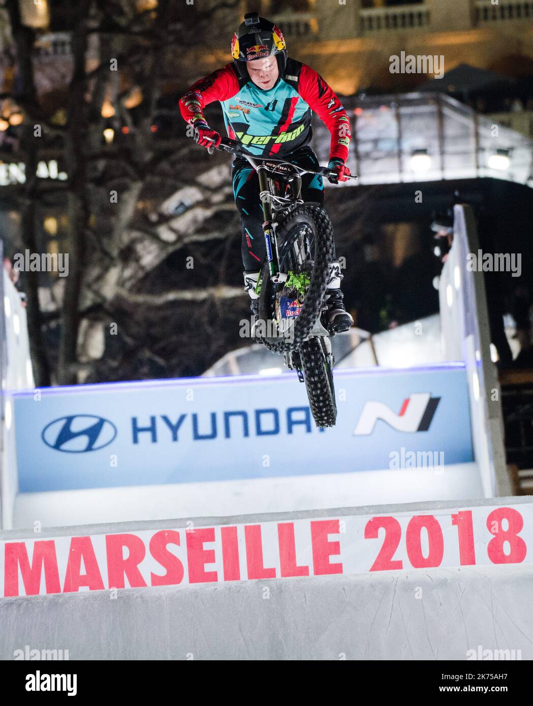 Ice skaters compete in the final of the Redbull Crashed Ice, the Ice ...