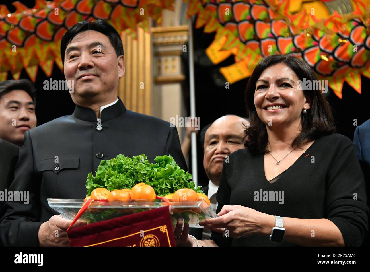 The Mayor of Paris, Anne Hidalgo and ZHAI Jun, China's ambassador to ...