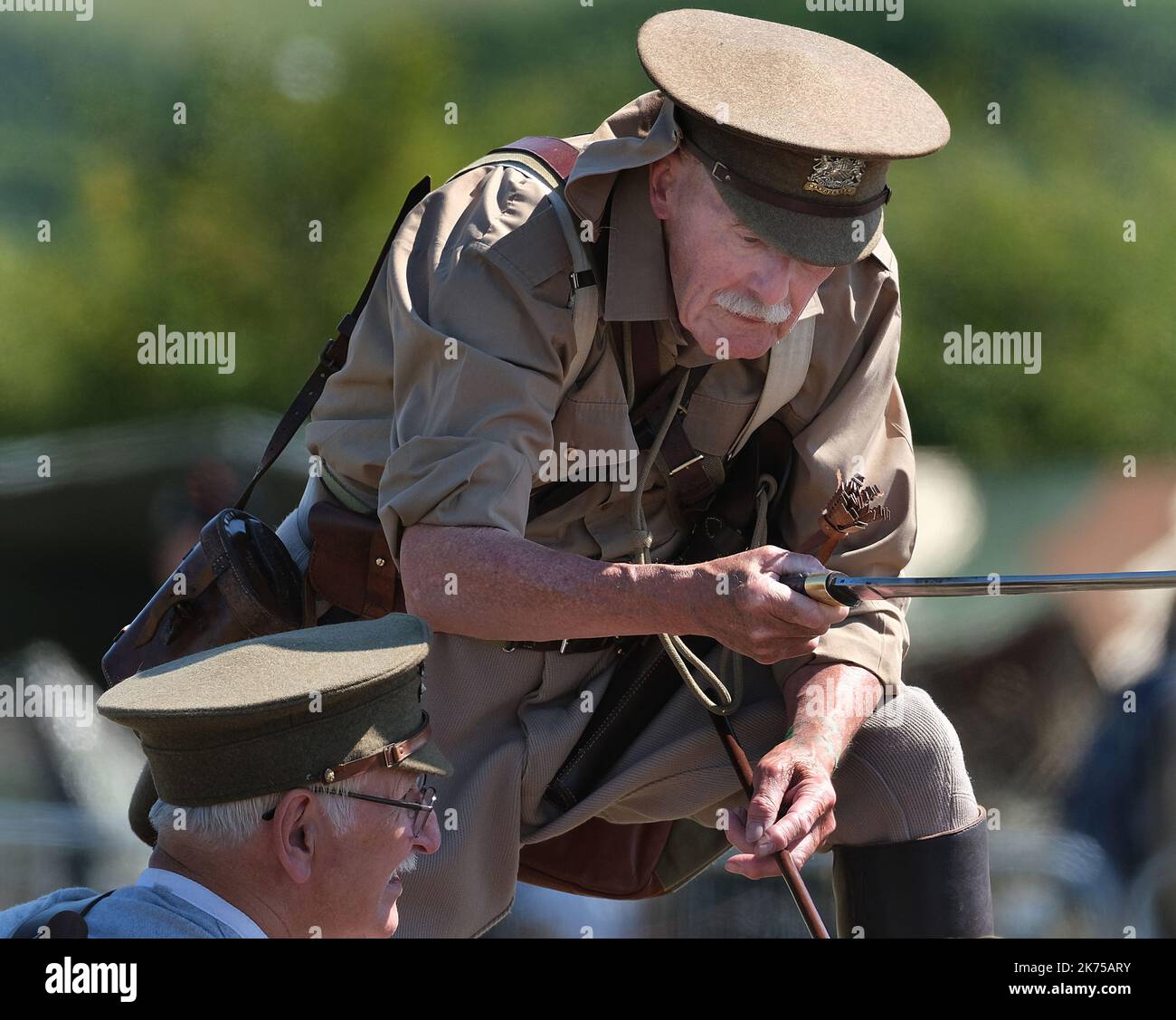 0The Yorkshire Wartime Experience show. Leeds, UK, August 2022. Military Re-enactment with ...