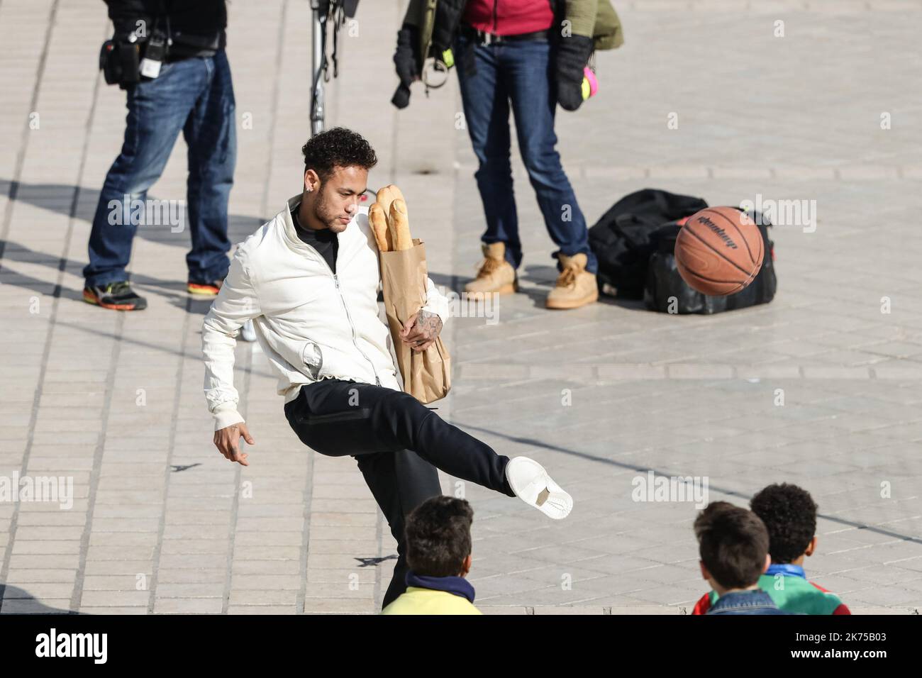 Neymar, the Brazilian star of french first league soccer club, PSG ...