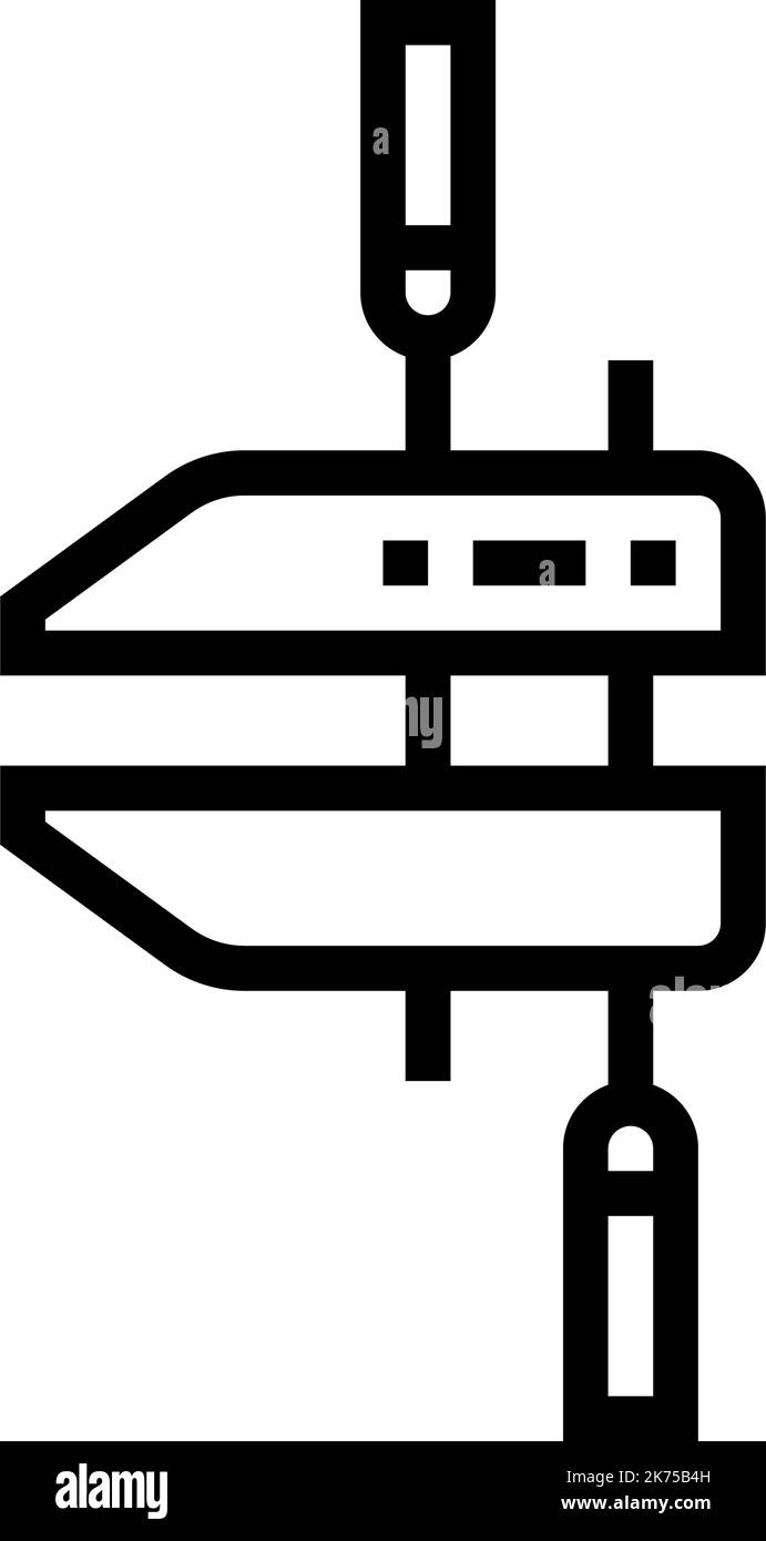 hand screw clamp line icon vector illustration Stock Vector Image & Art ...
