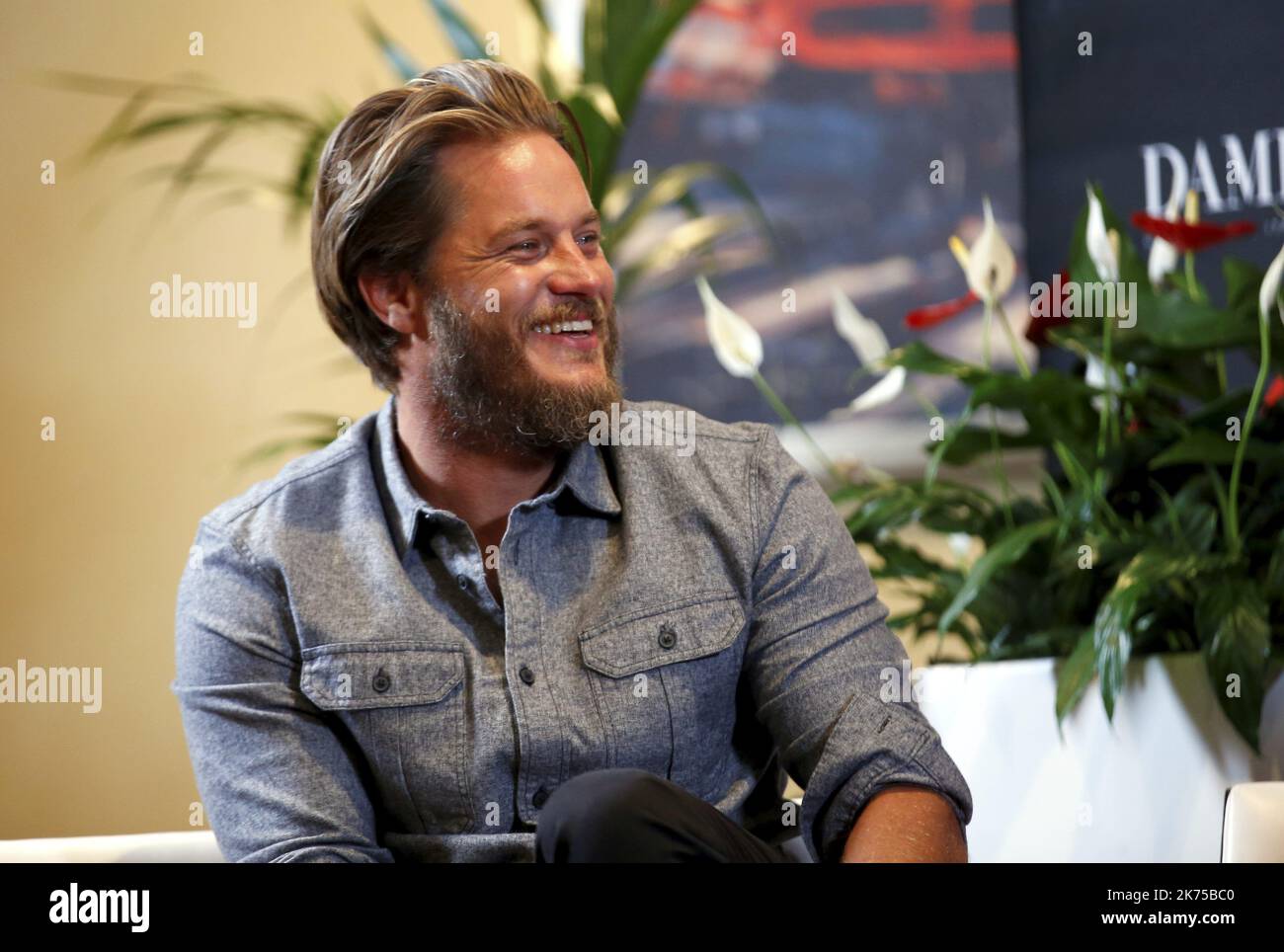 ©PHOTOPQR/NICE MATIN ; Travis Fimmel pour le film Finding Steve McQueen ...