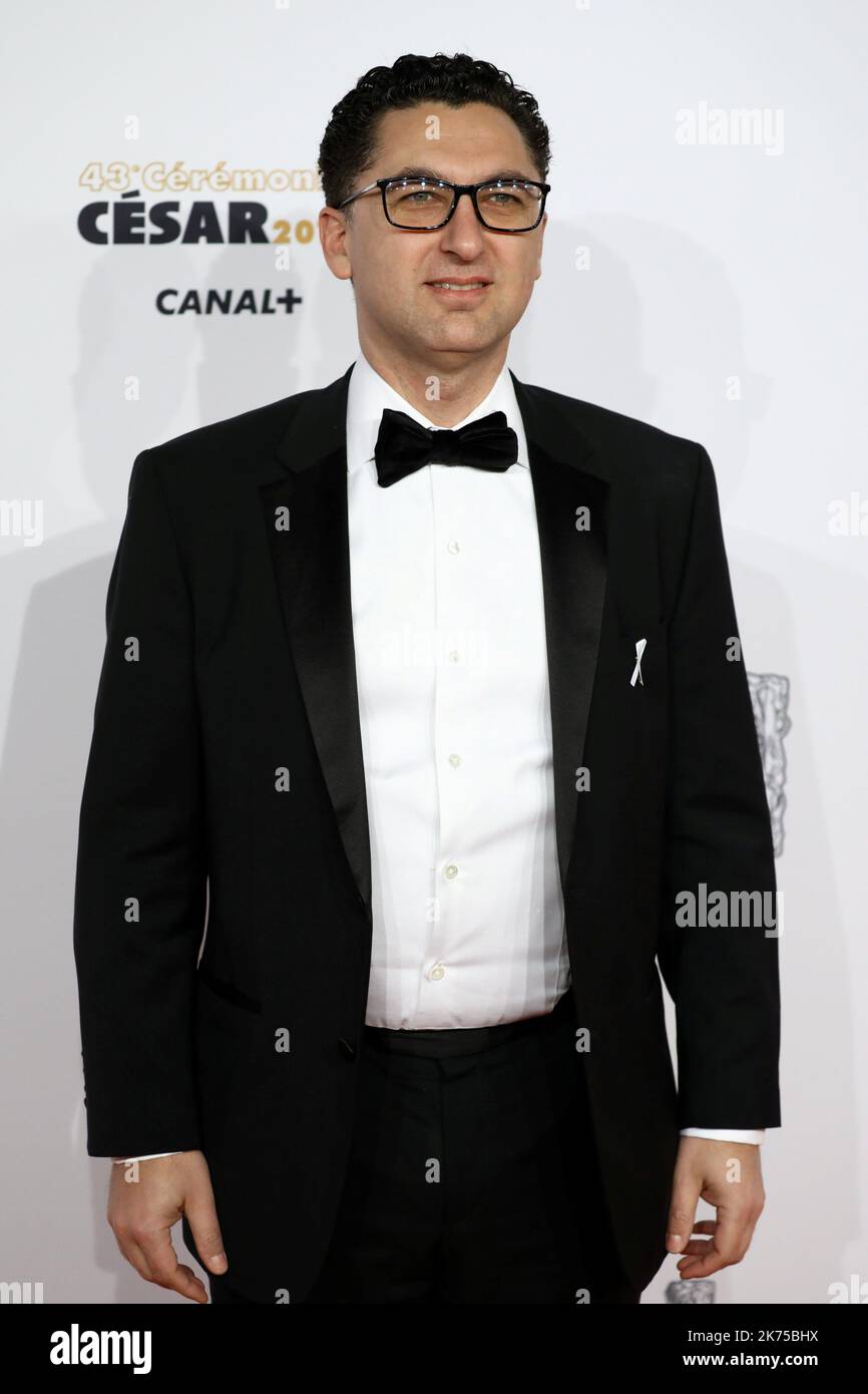 43rd Cesar Awards held at the Salle Pleyel in Paris, France on 2nd ...