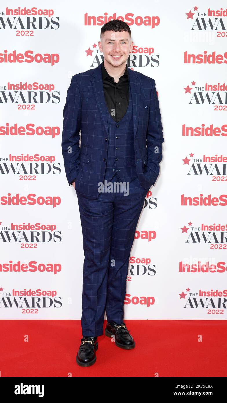 Jack James Ryan at the Inside Soap Awards at 100 Wardour Street in ...