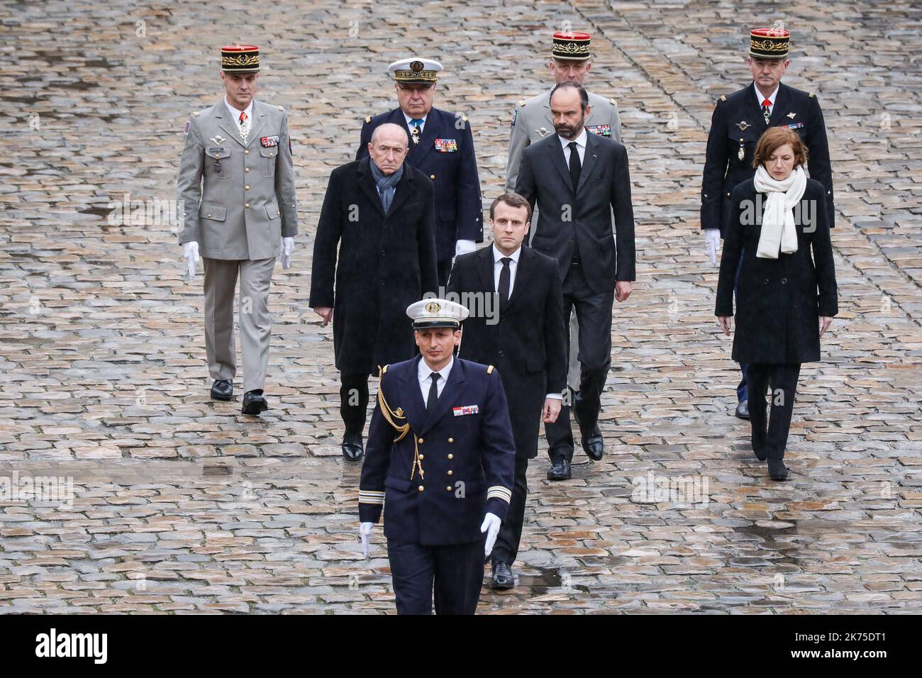 Paris, FRANCE ; CEREMONIE D' HOMMAGE NATIONAL AU LIEUTENANT COLONEL ...