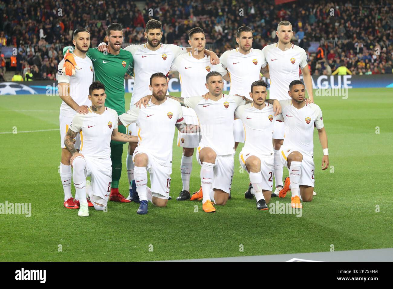 Roma team group prior to the match Stock Photo - Alamy